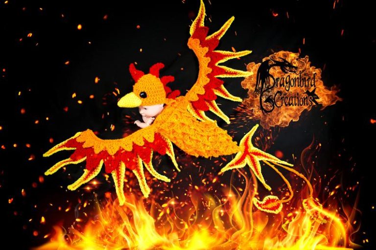 Fire Bird Phoenix Crochet Patterns! - AmVaBe Crochet