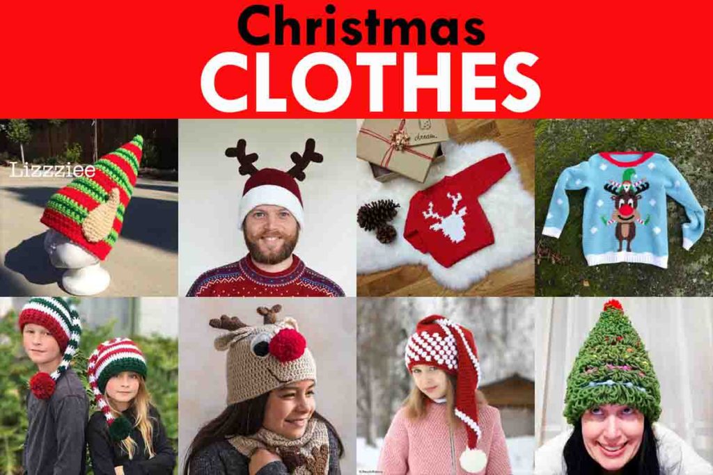 Christmas Clothes Crochet Pattern Roundup! - AmVaBe Crochet