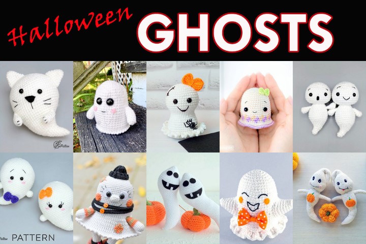 Halloween Ghost Amigurumi Crochet Pattern Roundup! - AmVaBe Crochet