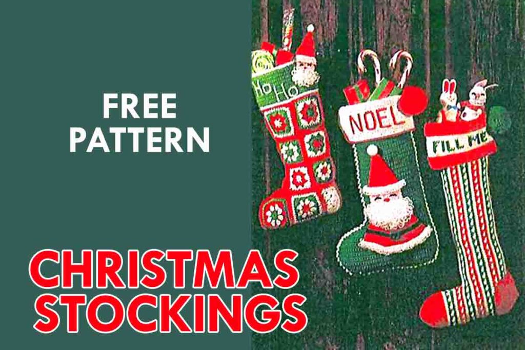 Tutorial: Free Vintage Christmas Stocking Crochet Patterns! - AmVaBe ...