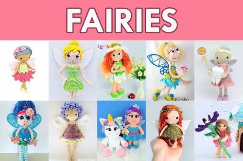 Fairy Amigurumi Crochet Pattern Roundup! - AmVaBe Crochet