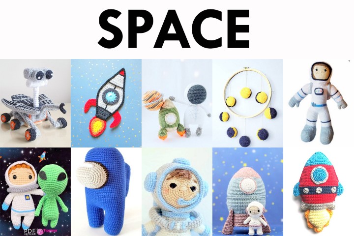 Outer Space Crochet Pattern Roundup! - AmVaBe Crochet