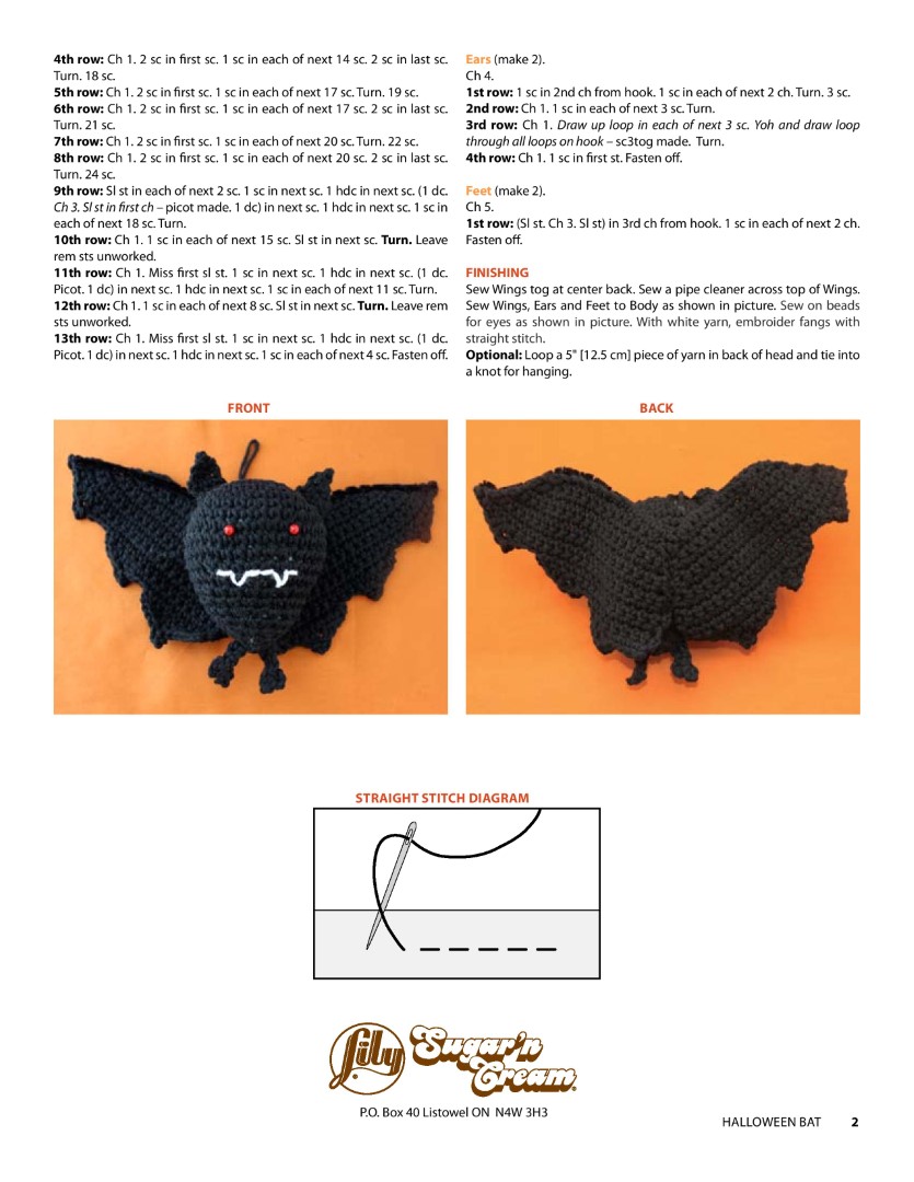 Free Halloween Bat Crochet Pattern! - AmVaBe Crochet